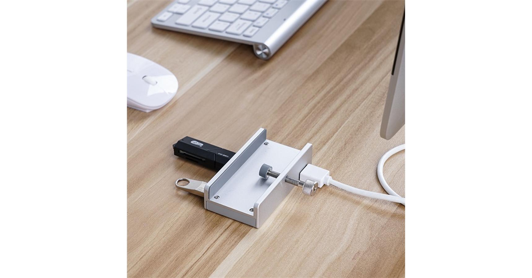 Orico USB3.0 Hub - MH4PU-SV /161/(4 port, Bemenet: USB-A, Kimenet: 4xUSB-A, rögzíthető, ezüst ...